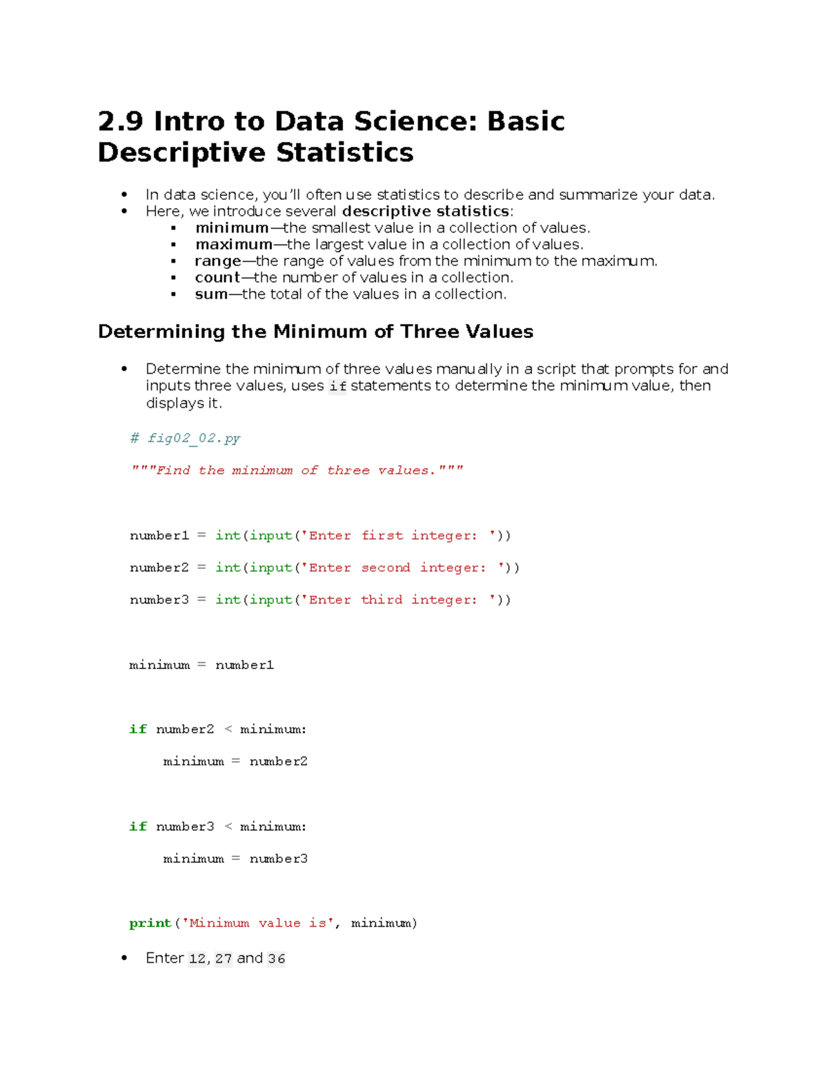 Cosc Notes 2023 2 Intro To Data Science Basic Descriptive Statistics In Data Science Youll