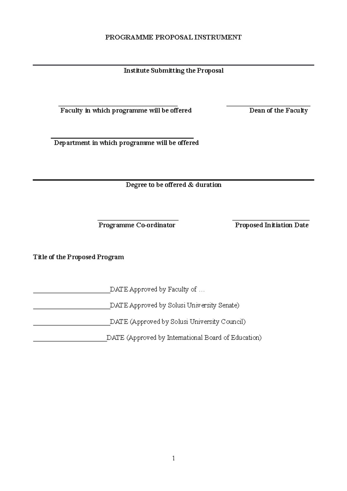 IBE Ibmte Application Template - PROGRAMME PROPOSAL INSTRUMENT ...