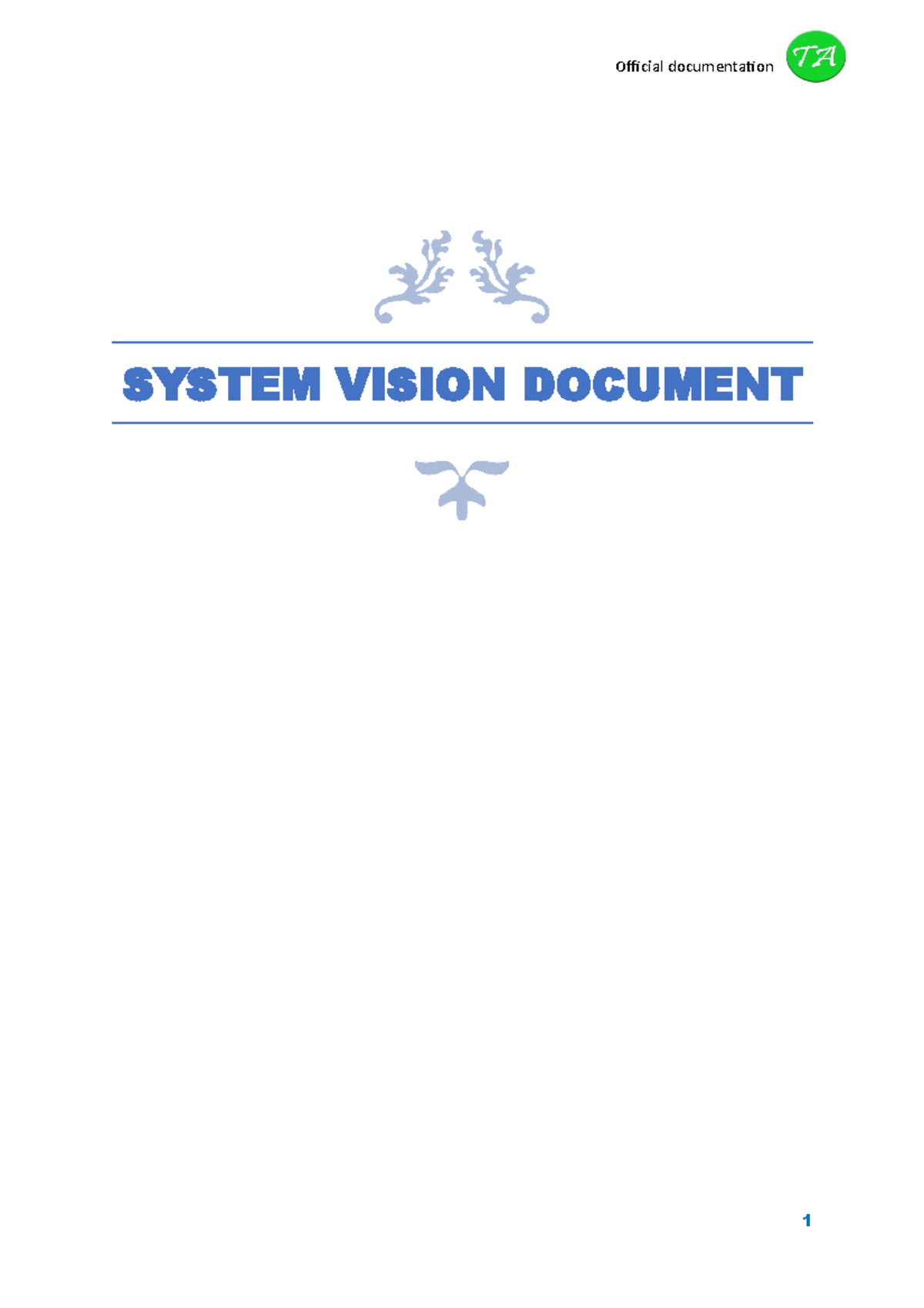 System Vision Document - CSIT114 - UOW - Studocu