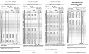 INTERNSHIP (DTR) DAILY TIME RECORD - Civil Service Form No. 48 DAILY ...