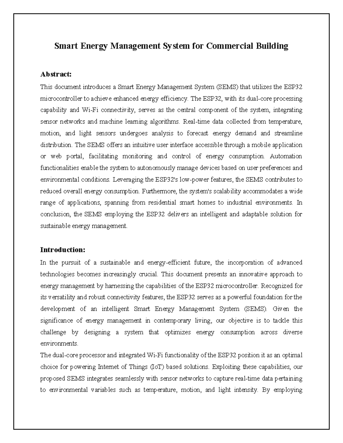 Energy Management for Commercial Building - Smart Energy Management ...