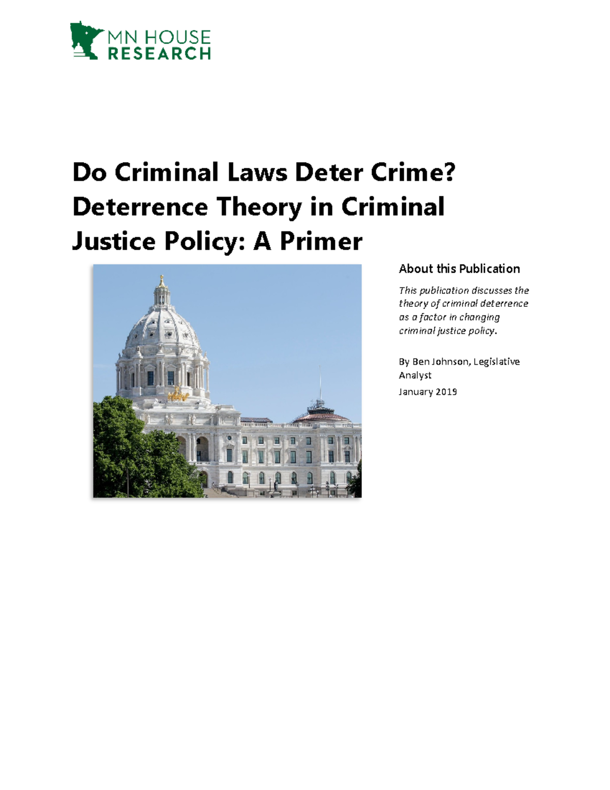 Deterrence - Learn - Do Criminal Laws Deter Crime? Deterrence Theory in ...