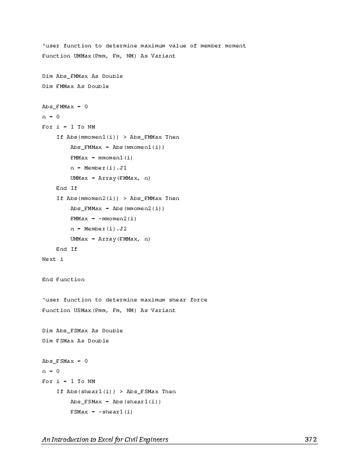 An Introduction to Excel for Civil Engineers From engineering theory to ...