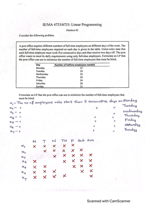 Handout 1 Solved - IE 4733 - Studocu