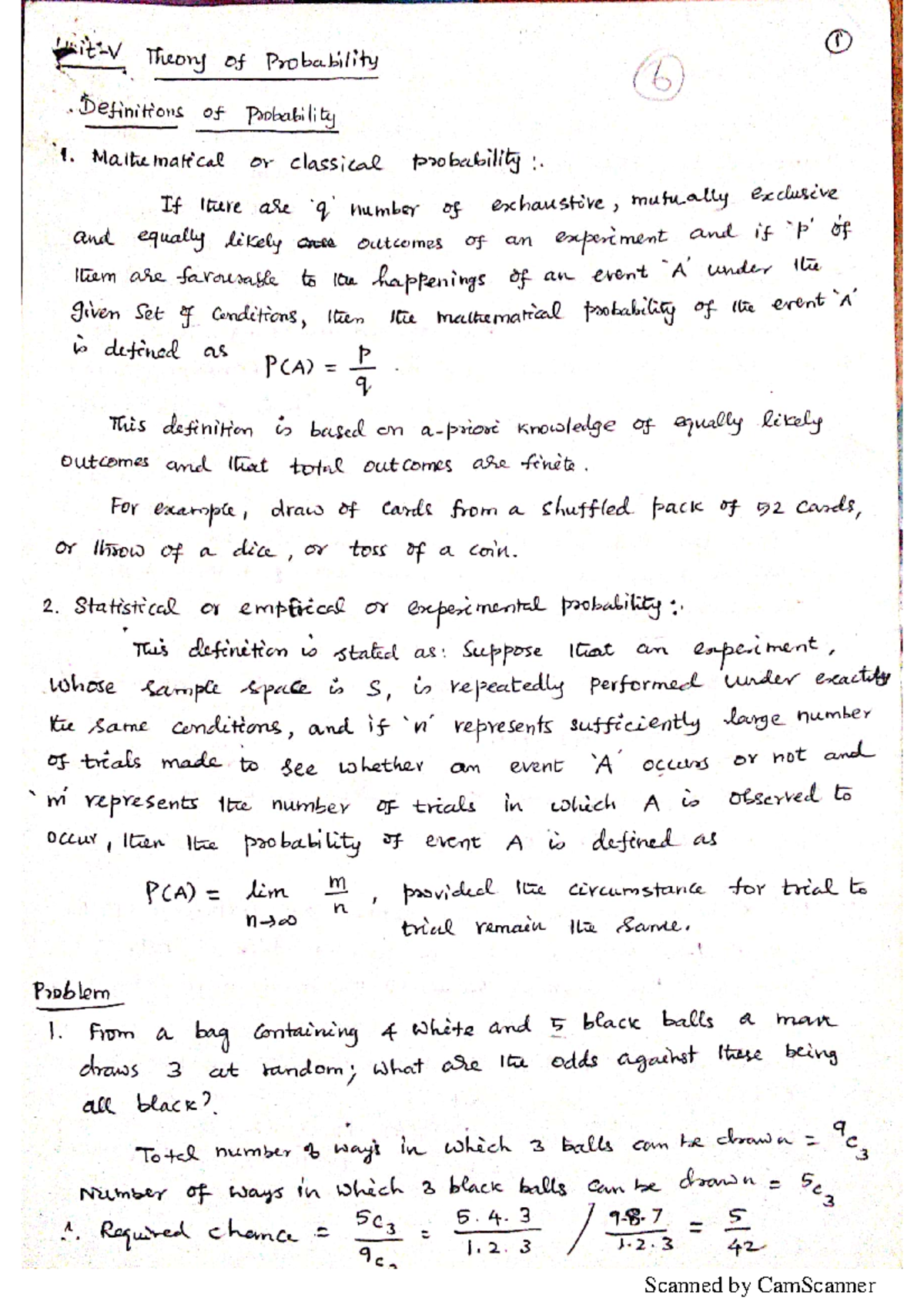 Probability theory - Mathematical Physics-Ii - Studocu