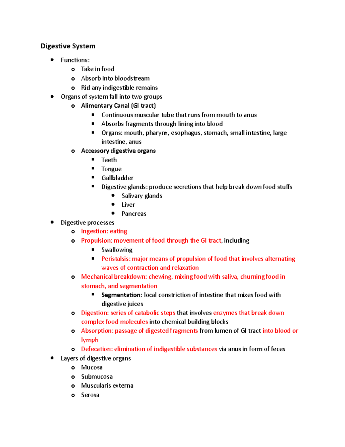 Anatomy lecture test 4 - Covers the digestive, urinary, reproductive ...