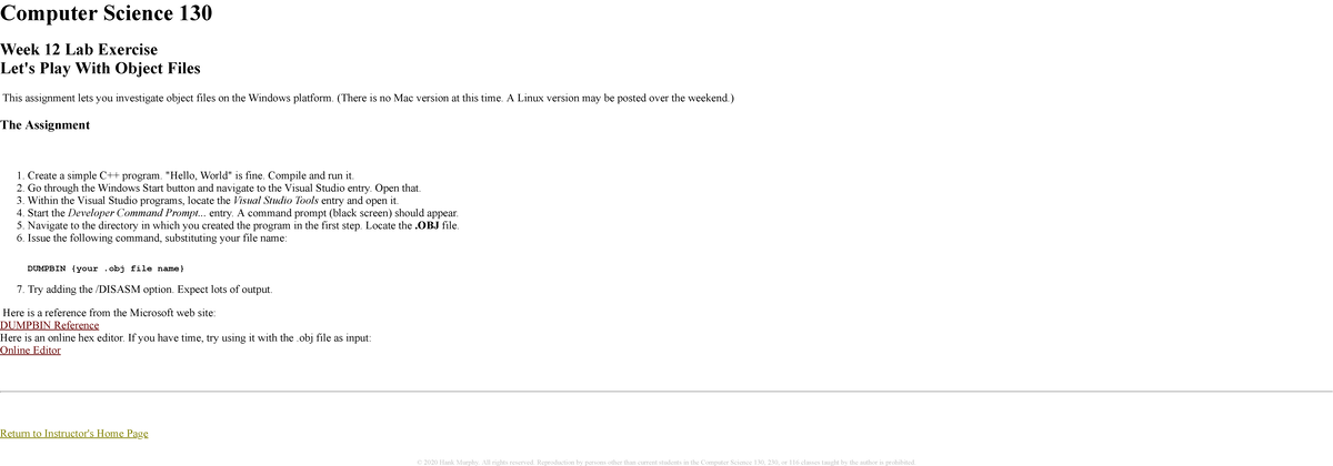 CS130Week12Exercise - lab exercise and notes on tools to investigate ...