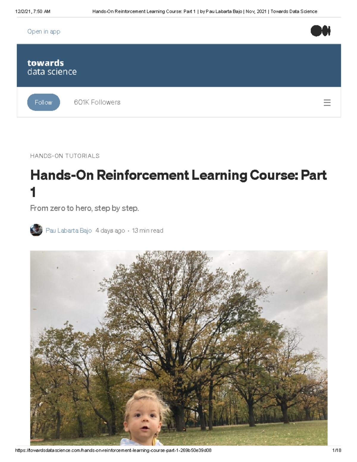 Hands-On Reinforcement Learning Course Part 1 by Pau Labarta Bajo Nov ...