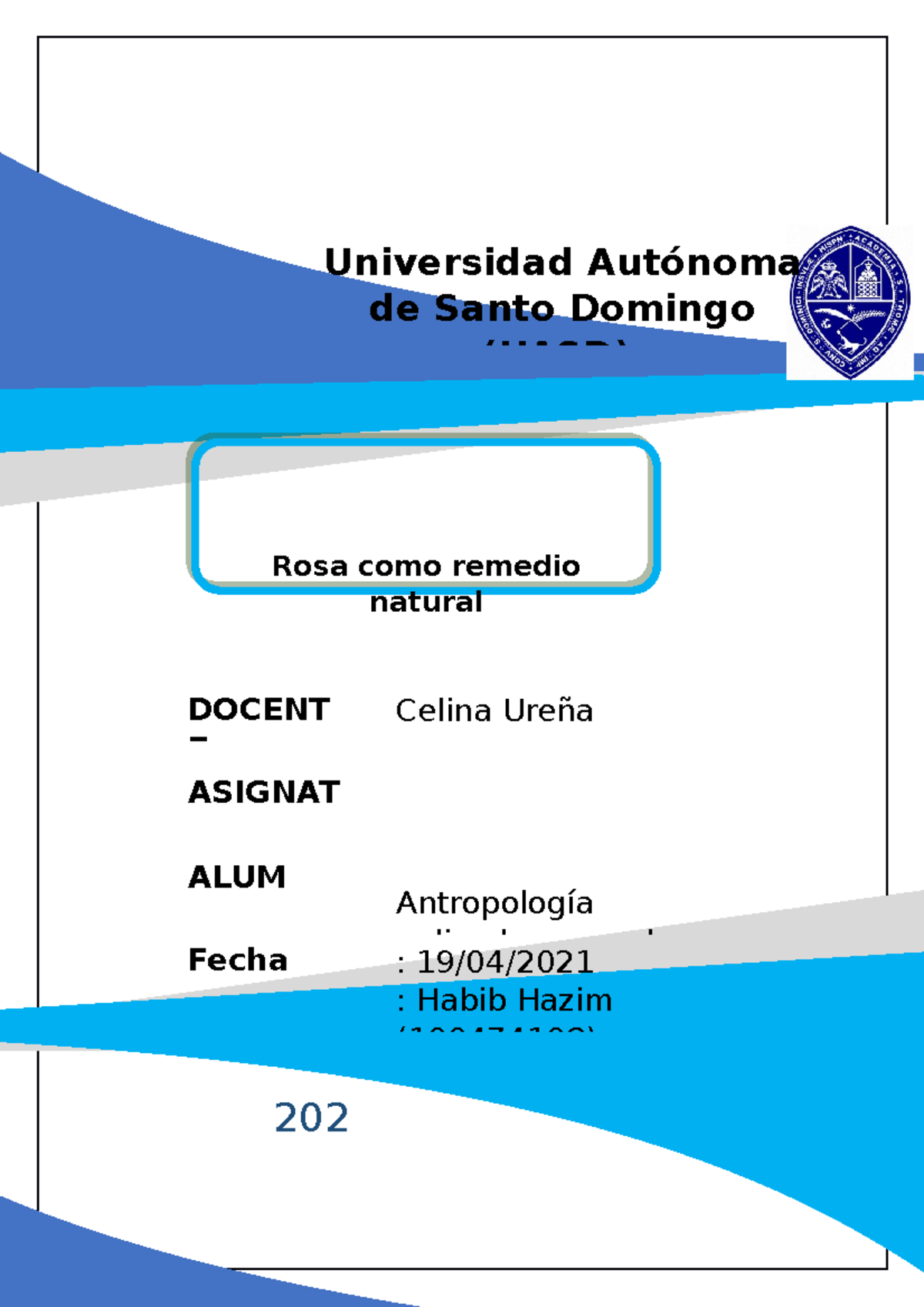 Foro sobre farmacopea - asdasdaf - Universidad Autónoma de Santo ...