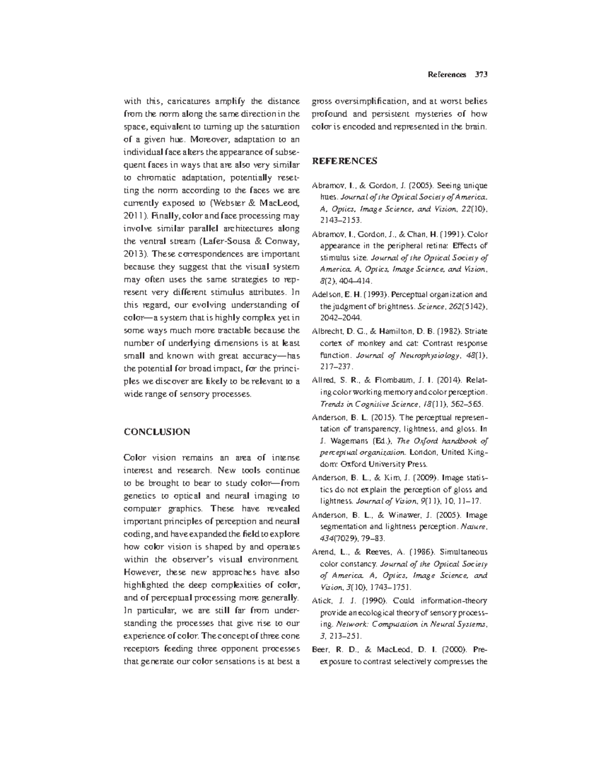 Handbook of experimental psychology and cognitive neuroscience 125 ...