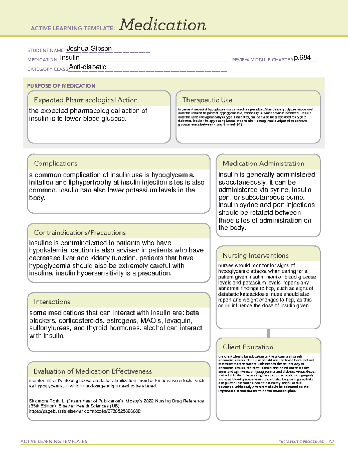 Insulin-2 - med template - ACTIVE LEARNING TEMPLATES THERAPEUTIC ...