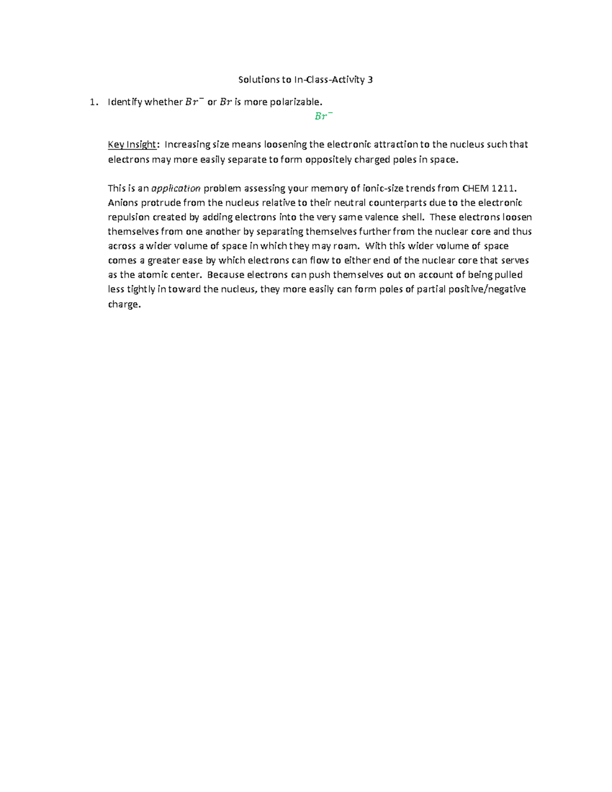 CH 10 Liquids and Solids In-Class-Activity 3 - Solutions to In-Class ...