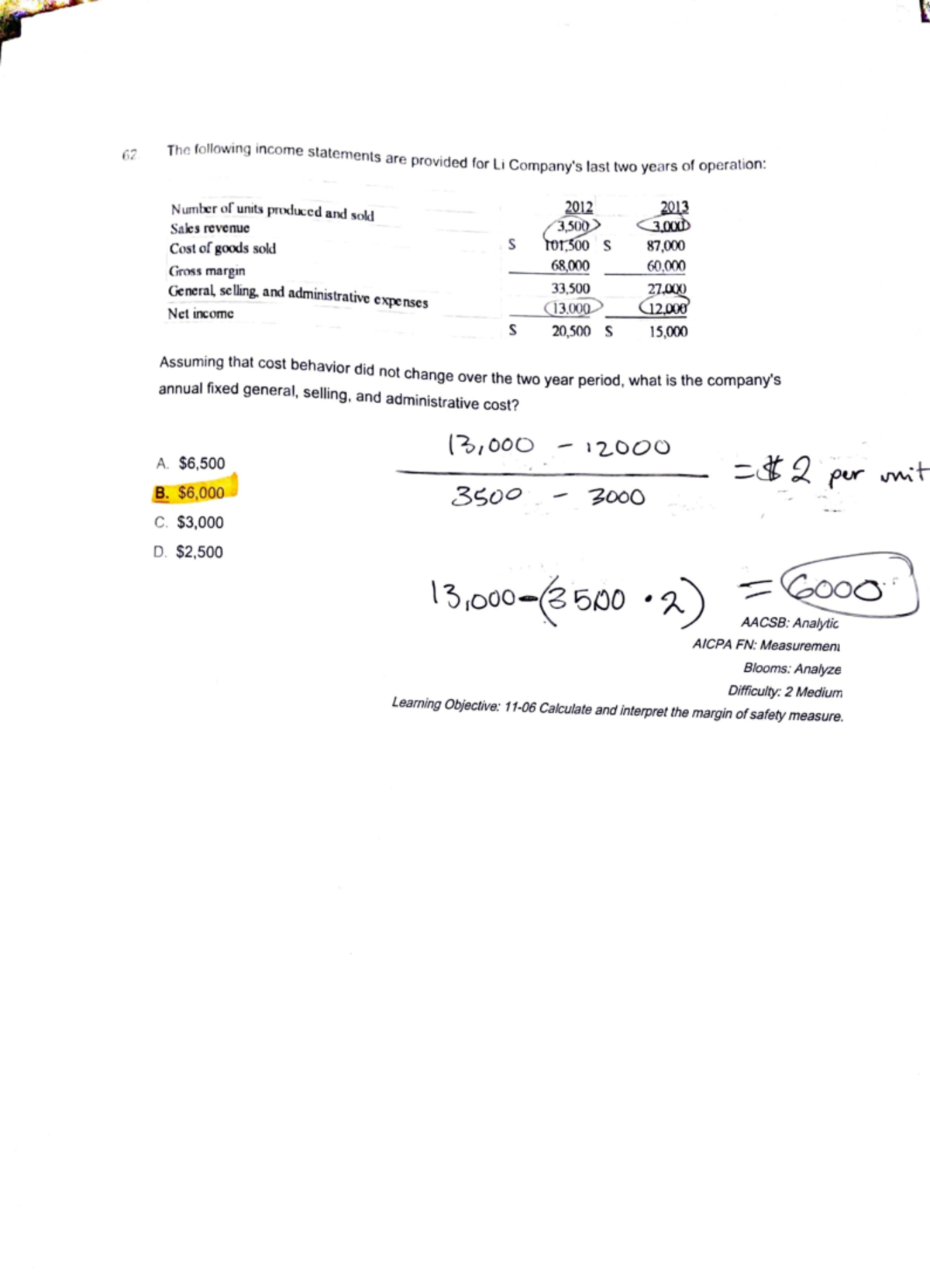 Chapter 11 Practice Part 18 - r 67 Tti c fo ll owing inco me Slaleme ...
