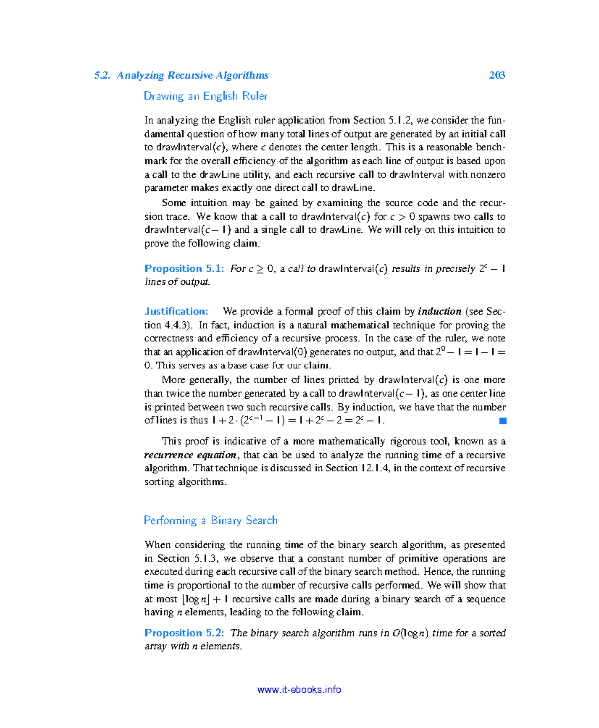 Data Structures and Algorithms in Java -23 - Analyzing Recursive Algorithms 203 Drawing an ...