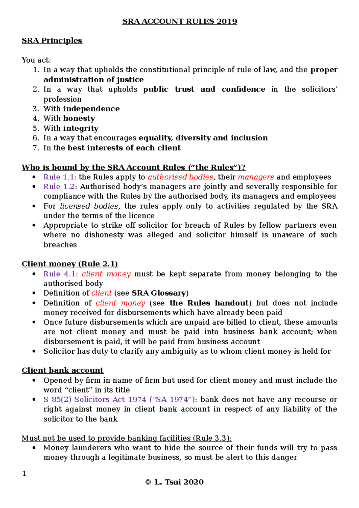 Solicitors’ accounts assessment notes Solicitors’ accounts assessment ...
