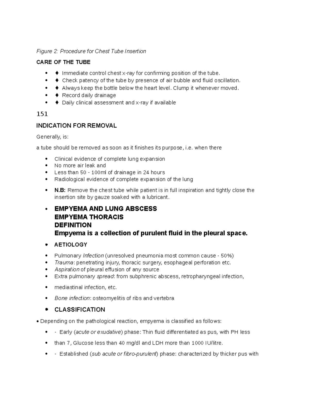 Surgery notes 13 - Figure 2: Procedure for Chest Tube Insertion CARE OF ...