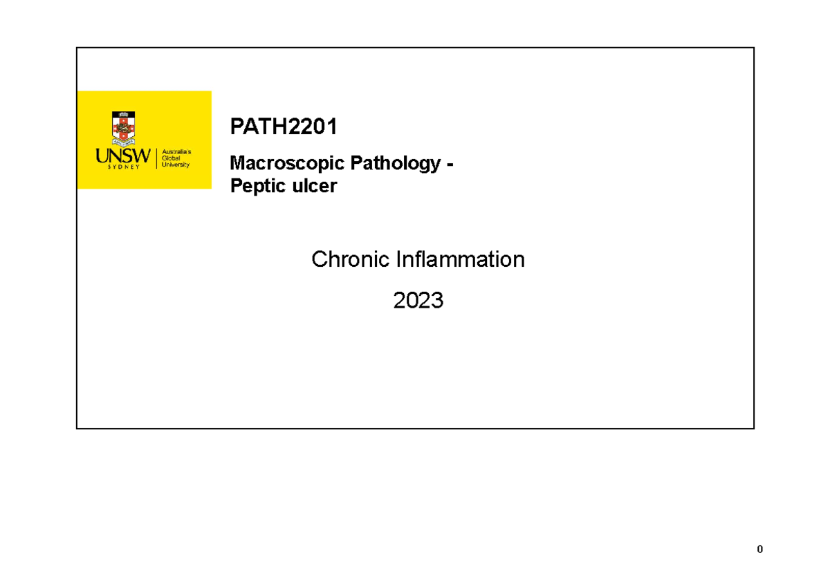 PATH2201 - Notes practical 4 - Peptic ulcer - PATH Macroscopic ...