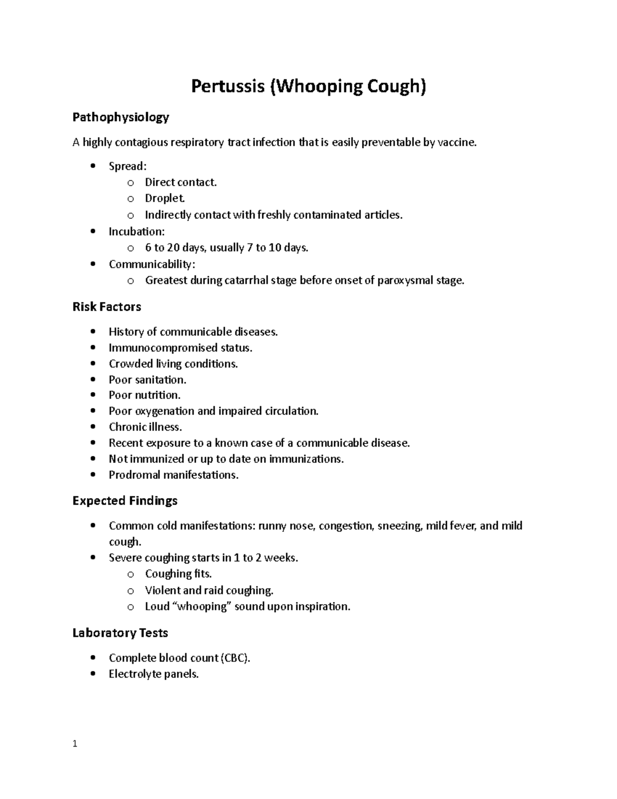 Pertussis (Whooping Cough) - Pertussis (Whooping Cough) Pathophysiology ...