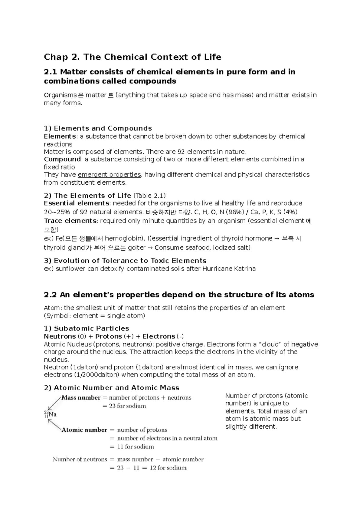 Campbell in Focus Chapter2 The Chemical Context of Life - Chap 2. The ...