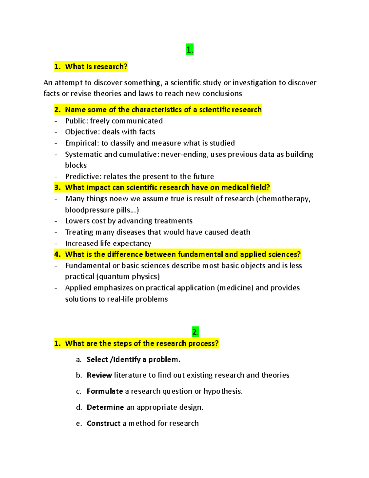 Research skills 1 oral - 1. What is research? An attempt to discover ...