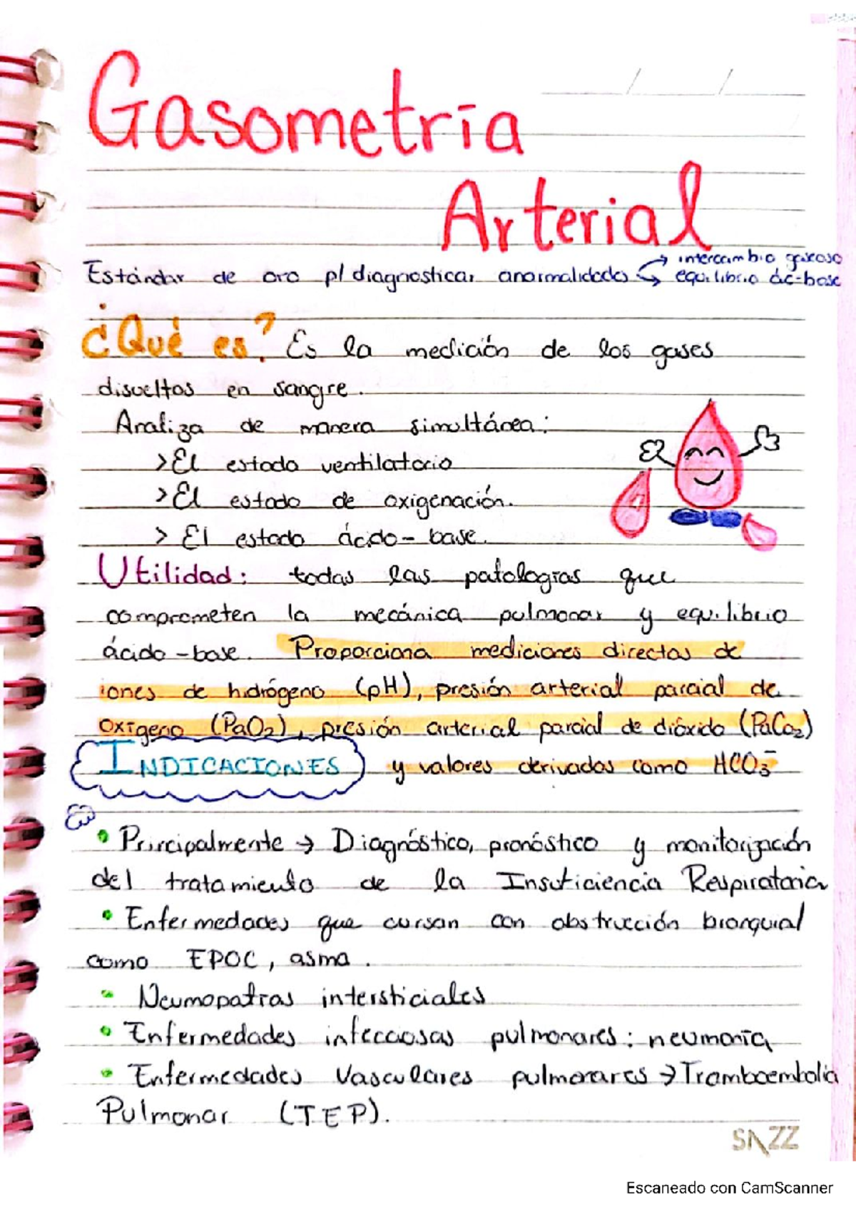GASA y CAD - Resumen de gasometría arterial y Cetoacidosis diabética ...