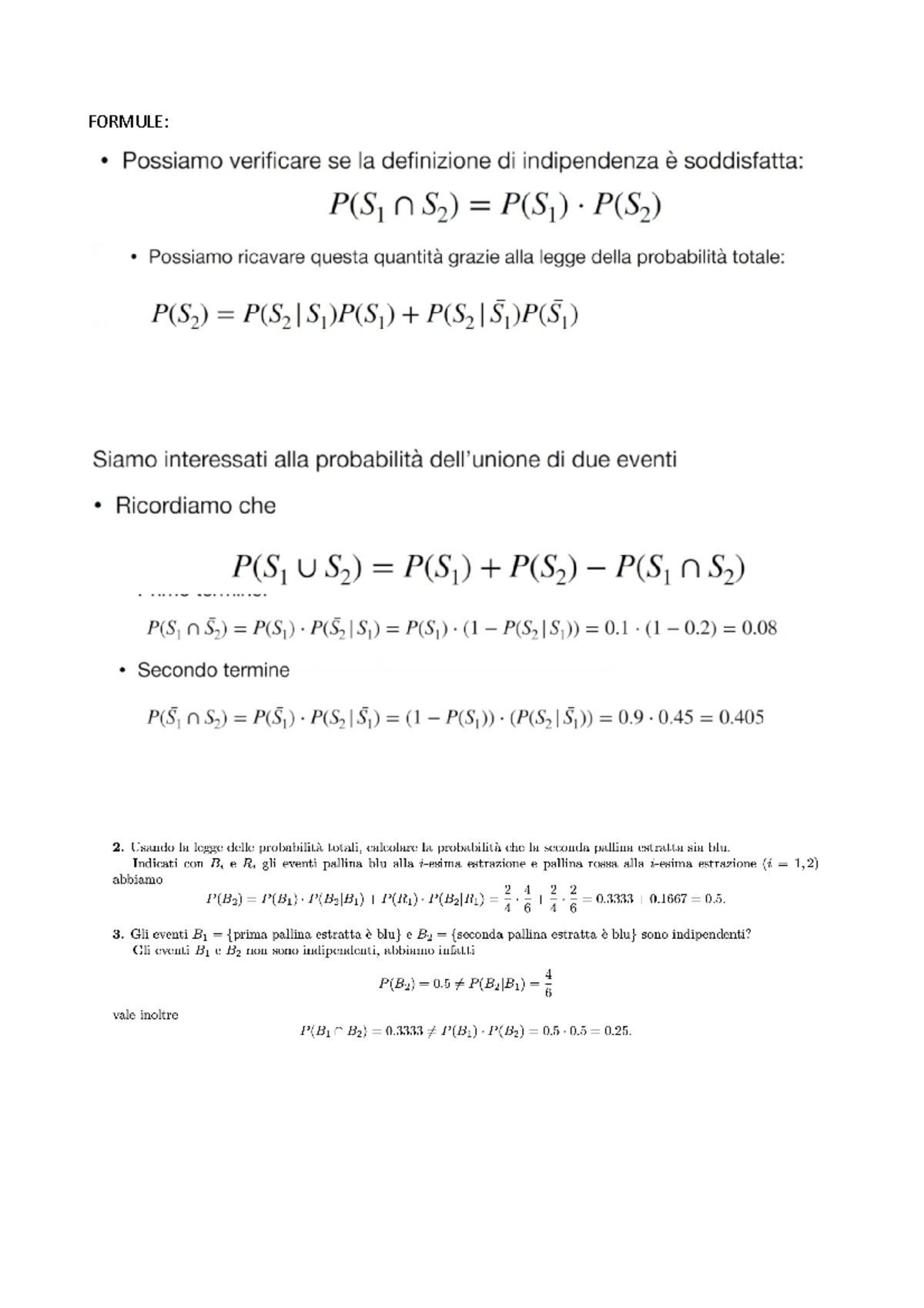 Formule - Statistica - FORMULE: - Studocu