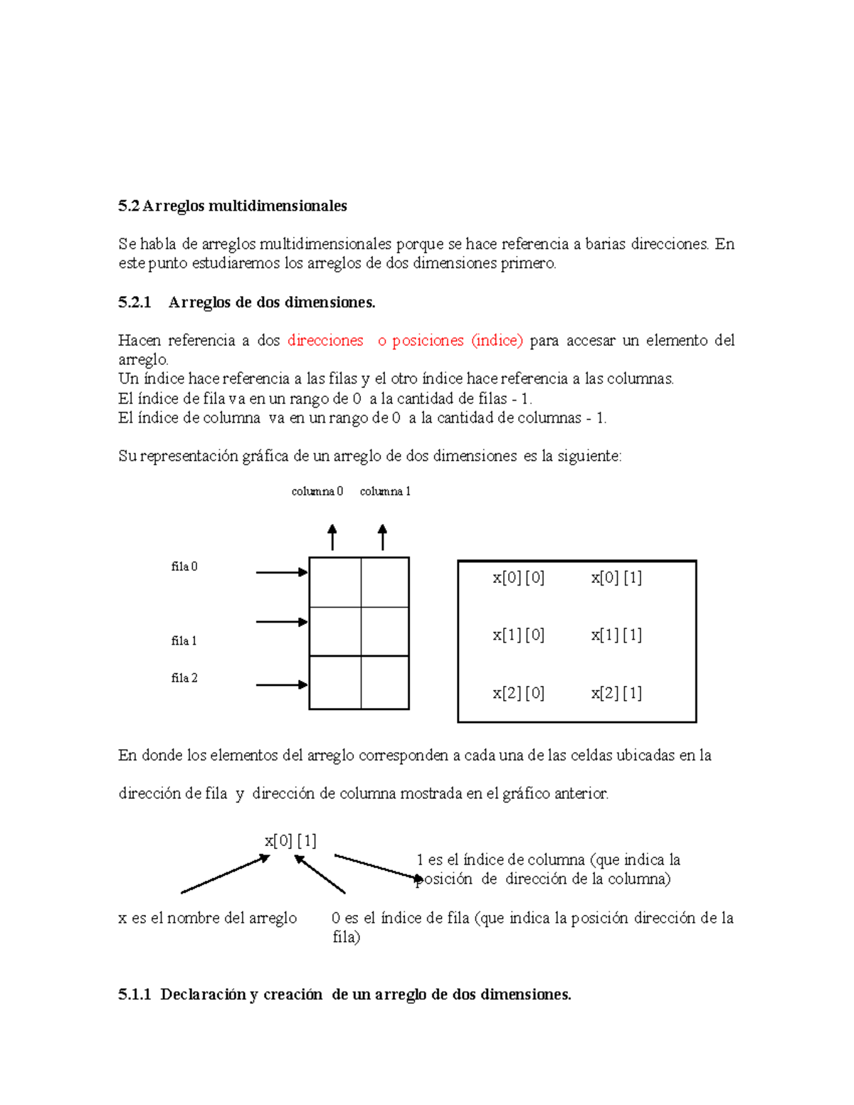 Arreglos de dos dimensiones - 5 Arreglos multidimensionales Se habla de ...