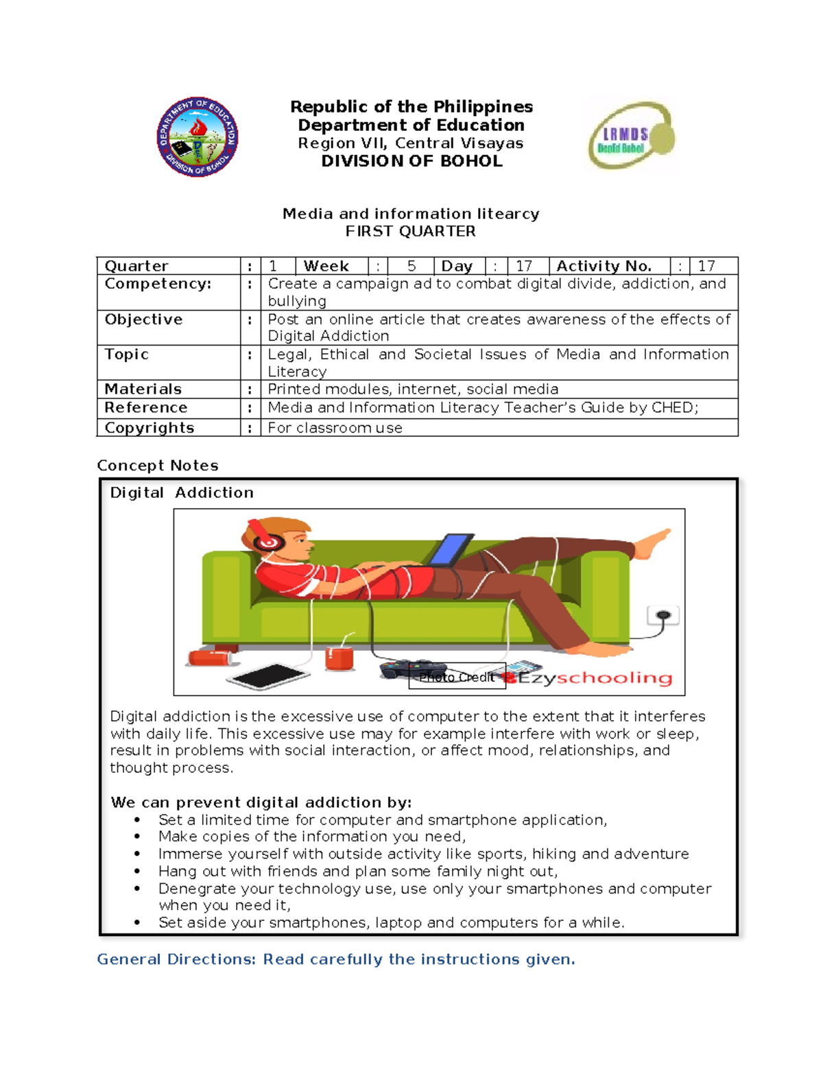 SHS Media-Information-Literacy Q1 Wk5 Day17 - Republic of the ...