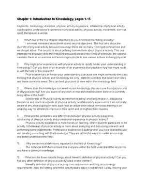 119 RG Chapter 2-7 - Kines 119: Chapter 2 Reading Guide Chapter 2 ...