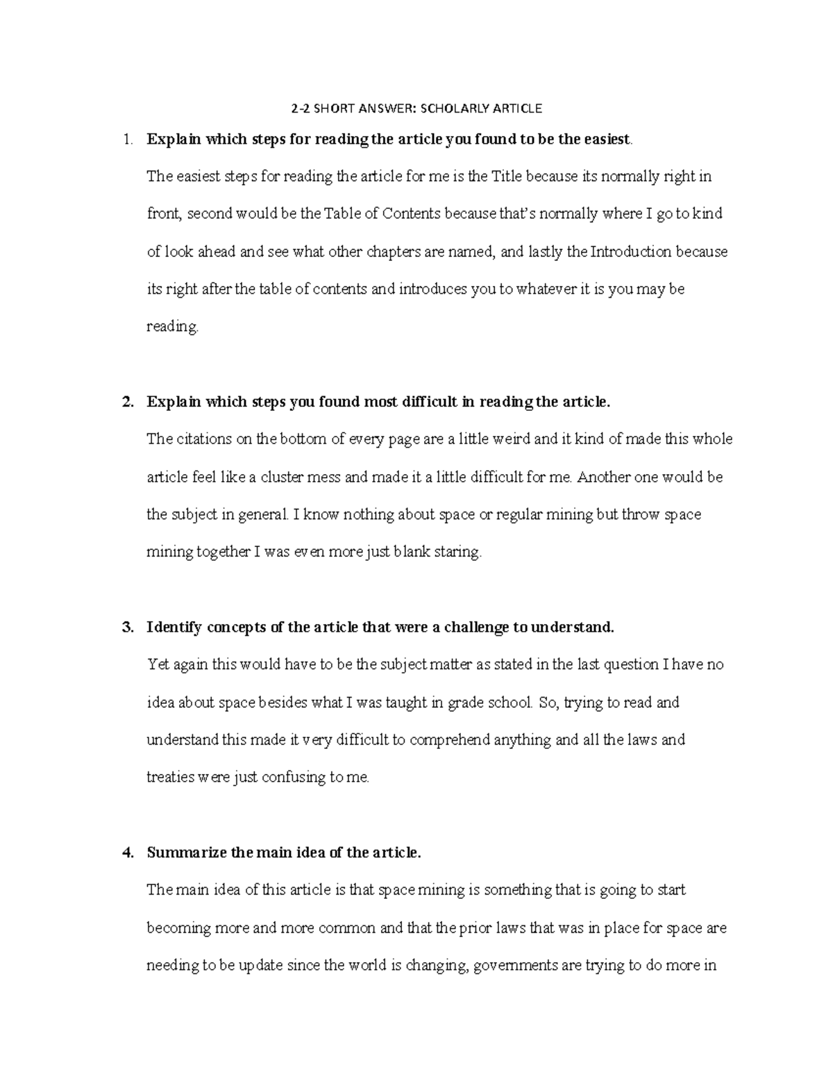 2-2 Short Answer-Scholarly Article - IDS-100-Q3559 - SNHU - Studocu