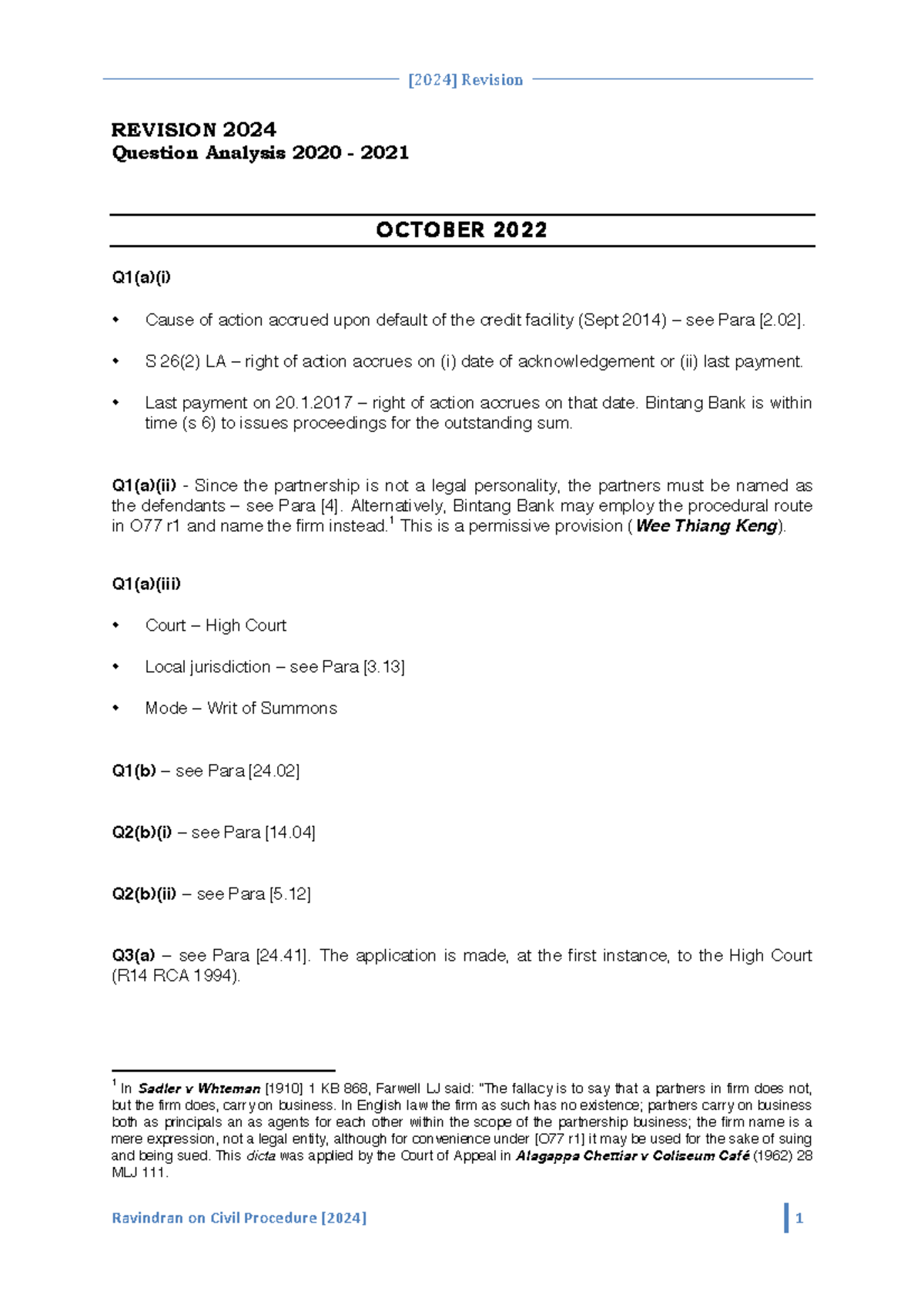 [2024] Question Analysis 2020 - 2021 - REVISION 20 24 Question Analysis ...