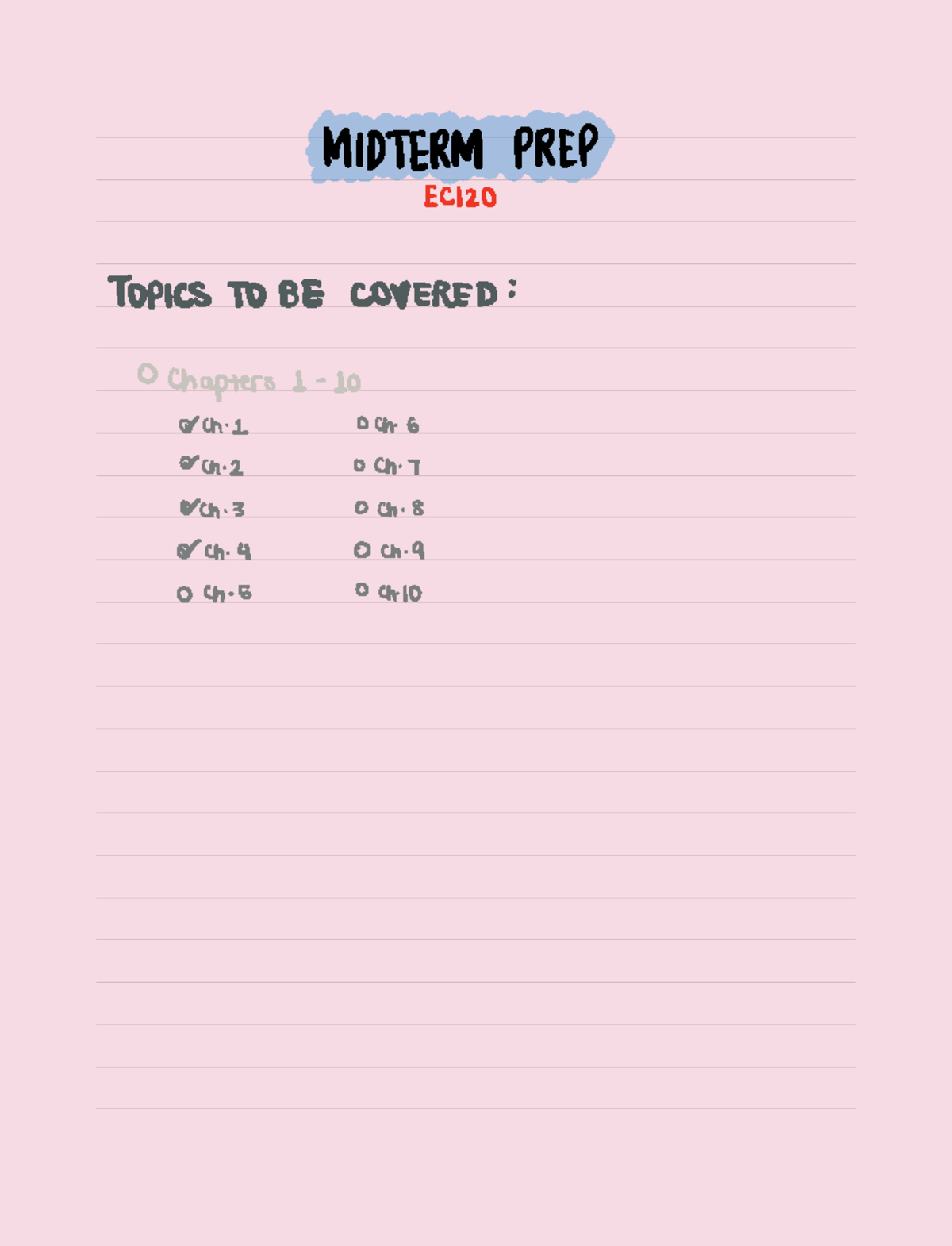 EC120 Midterm Preparation Detailed Notes - MIDTERM PREP EC 120 TOPICS ...