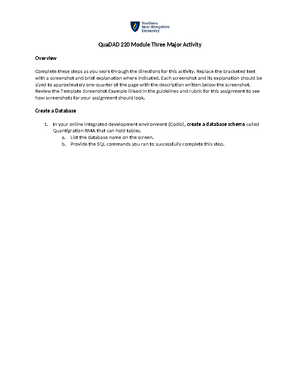 DAT 223 Project Three Status Report - Project Status Report Name: Rio O ...