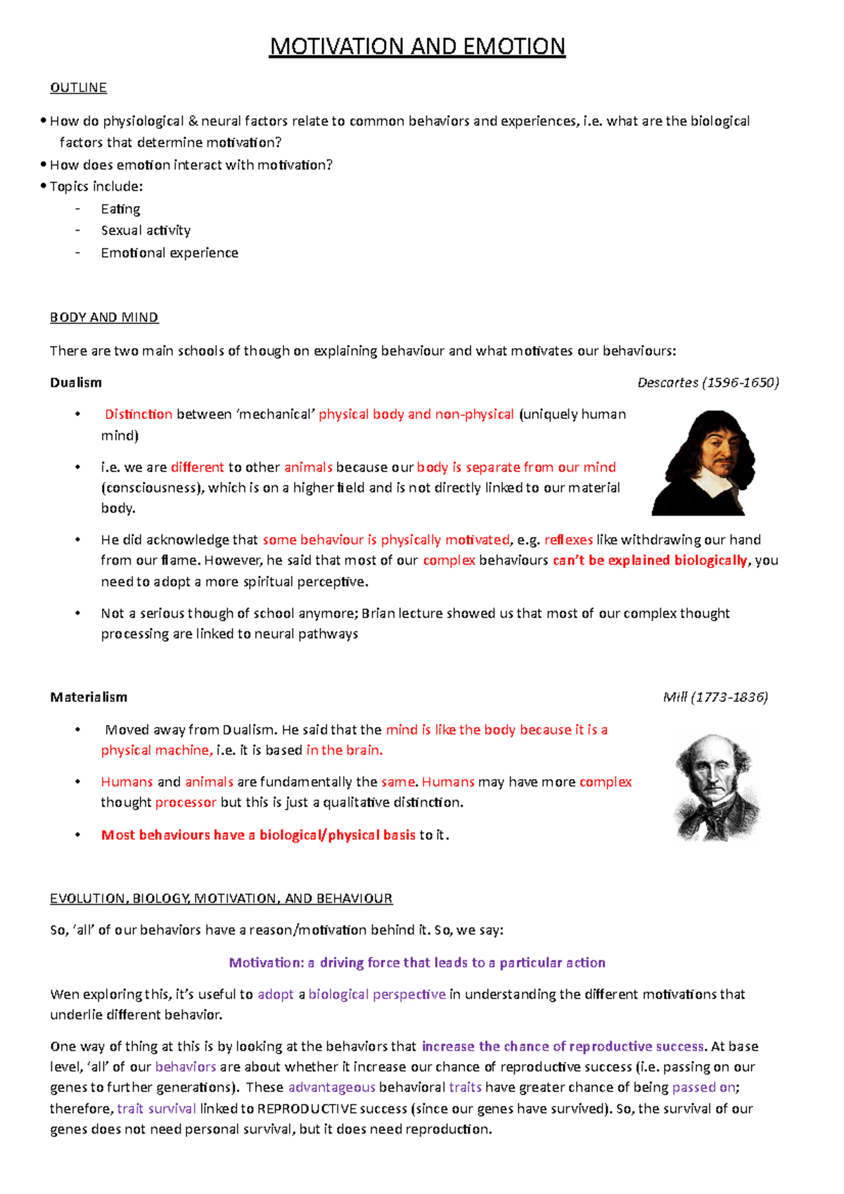 Motivation AND Emotion - MOTIVATION AND EMOTION OUTLINE How do ...