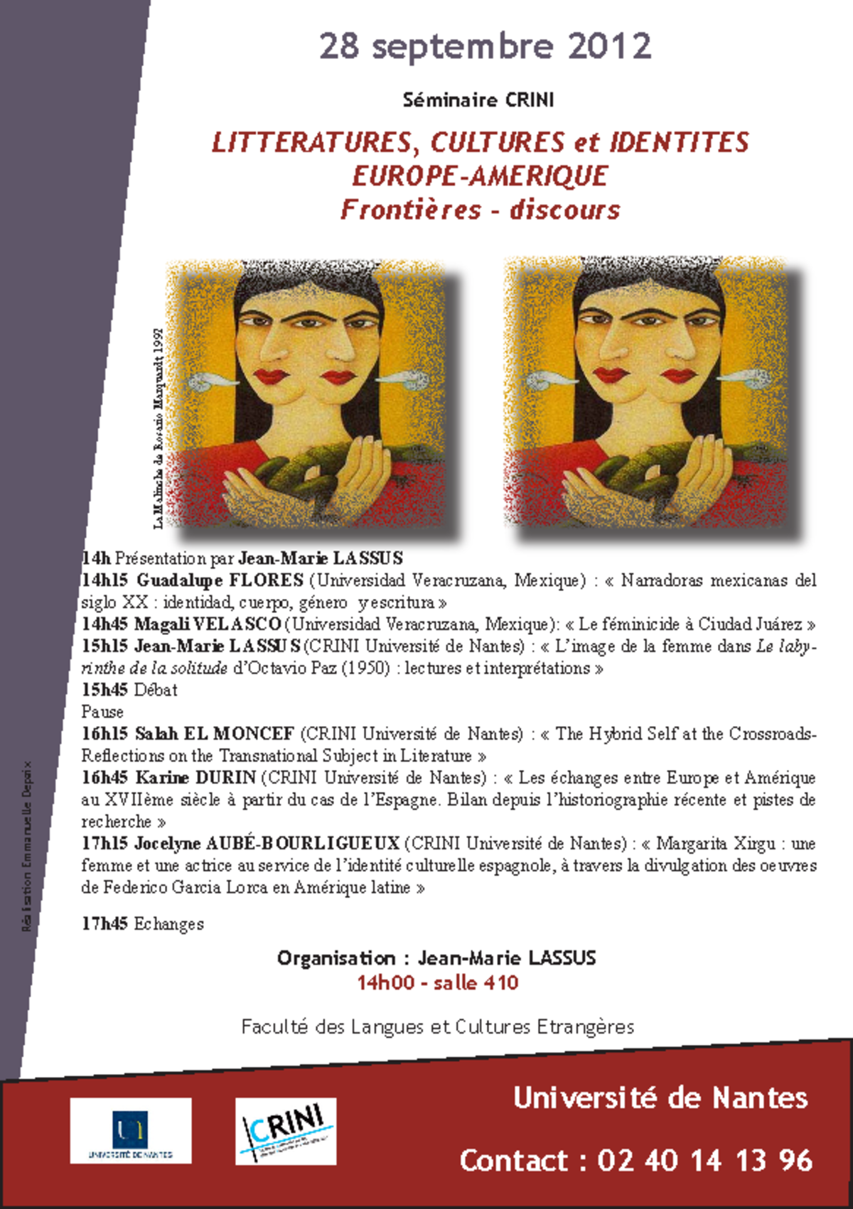 Programme - Sortie pédagogique - Université de Nantes Contact : 02 40 ...