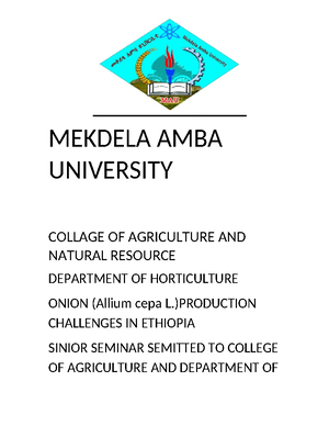 Chemeda last edited - ODA BULTUM UNIVERSITY COLLEGE OF BUSINESS AND ECONOMICS DEPARTMENT OF ...