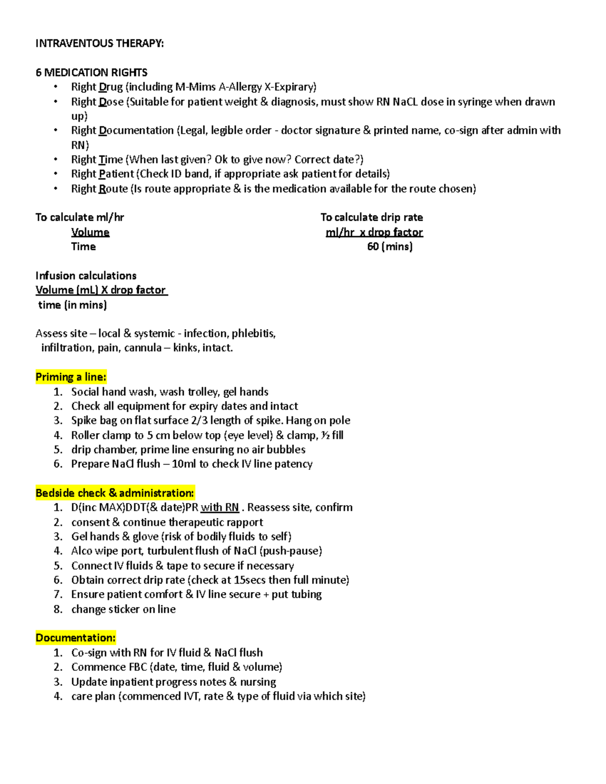 Intraventous Therapy - IVT practice principles and theories ...