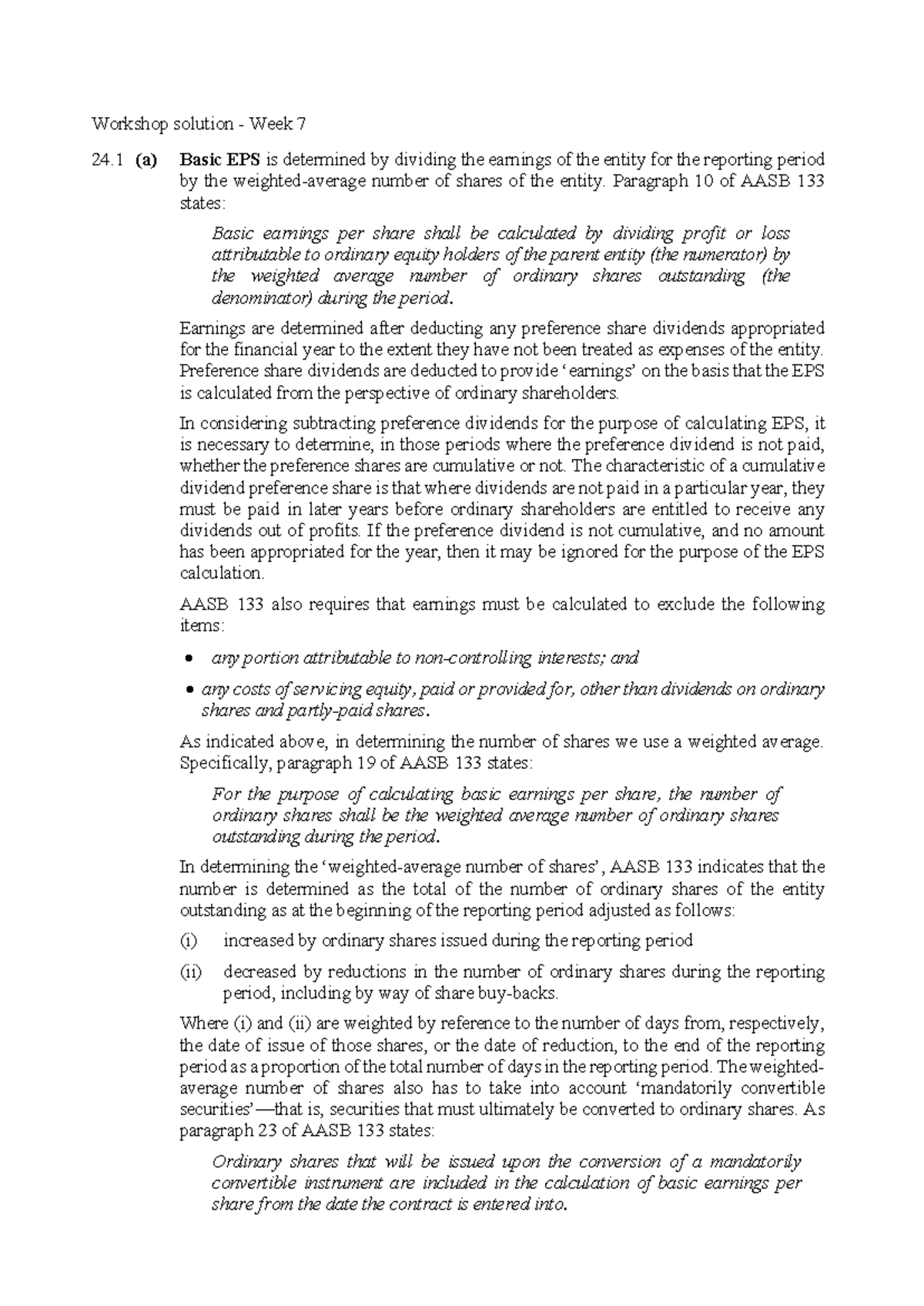 Week 7 Workshop Solution Warning Tt Undefined Function 32 Workshop Solution Week 7 24 A