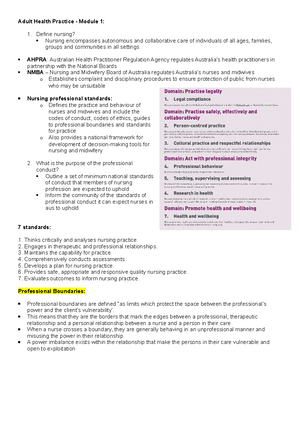 NMBA Case studies Code of conduct for nurses and Code of conduct for midwives - Nursing and ...