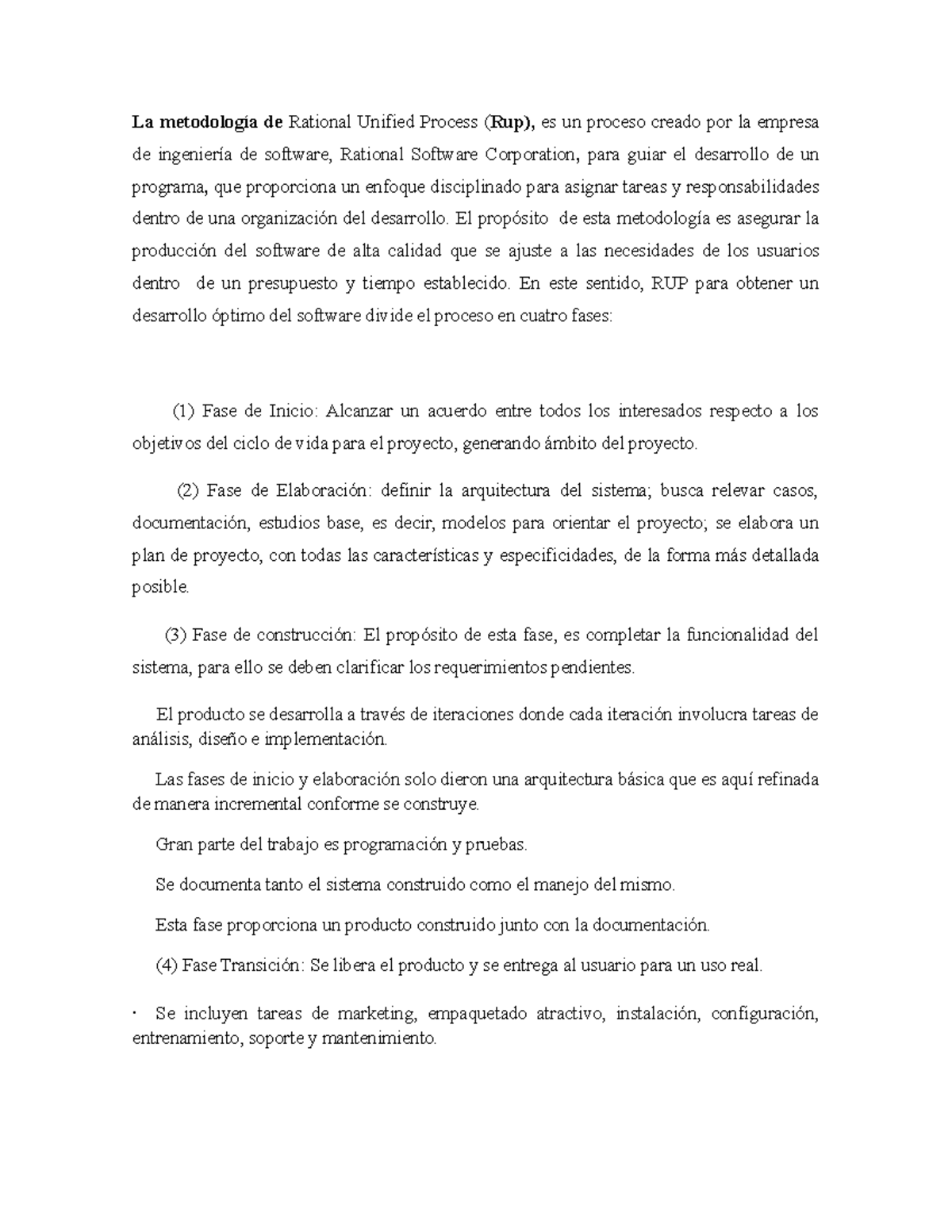 Metodologia RUP Daniel Y Villanueva - La metodología de Rational ...
