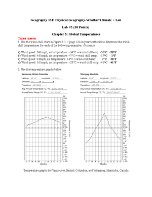 Chp 4 lab - Lab - Angel Johnson Geography 131: Physical Geography ...