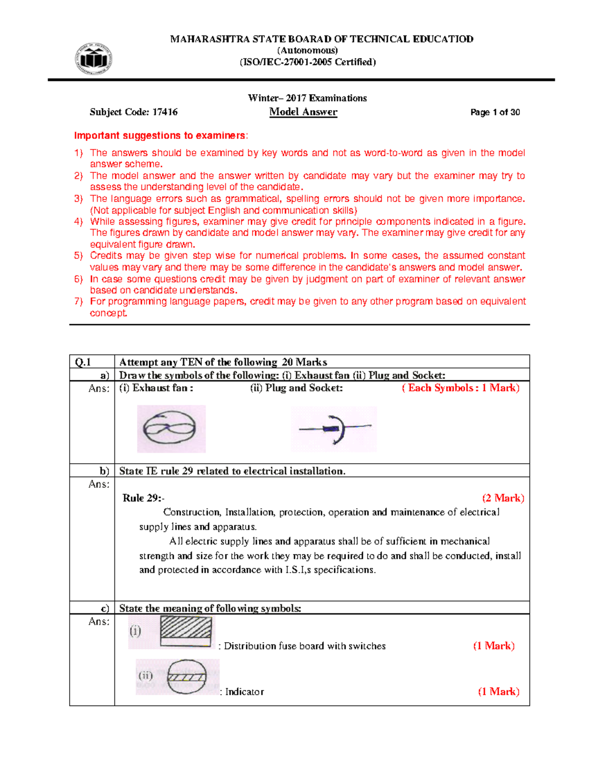 EEC Model answer paper - (Autonomous) (ISO/IEC-27001-2005 Certified ...
