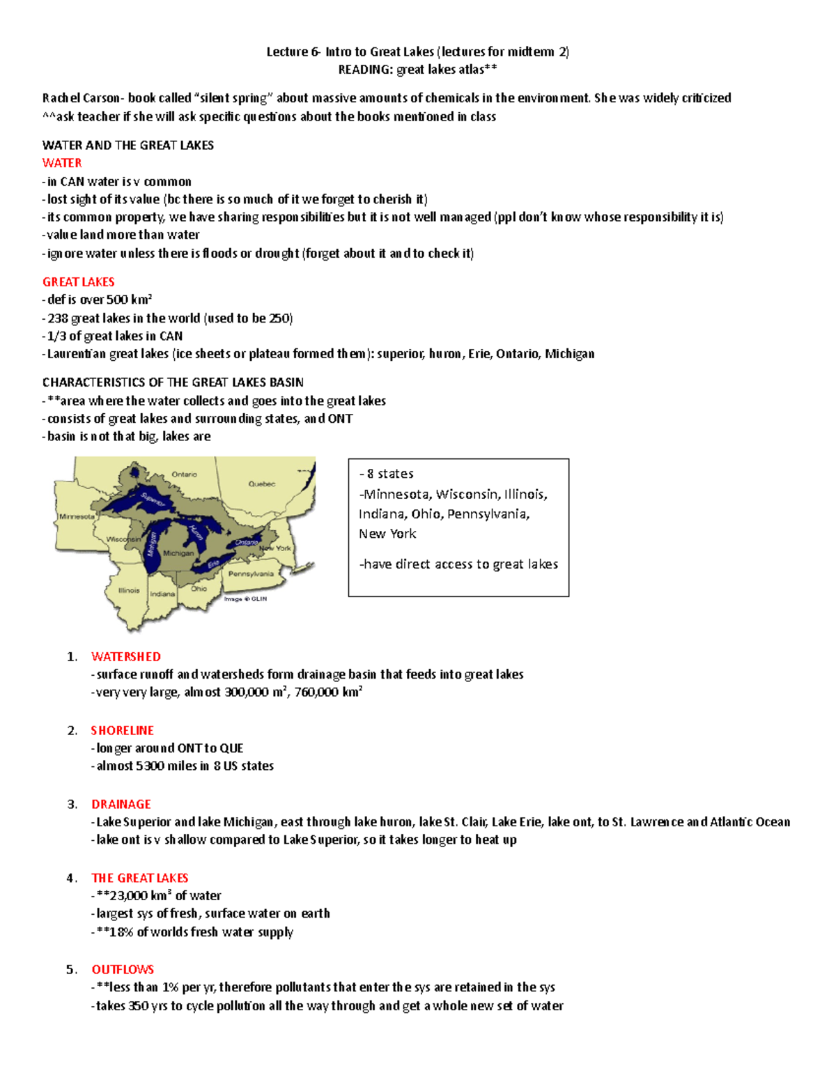 Lecture 6- intro to great lakes - Lecture Intro to Great Lakes ...