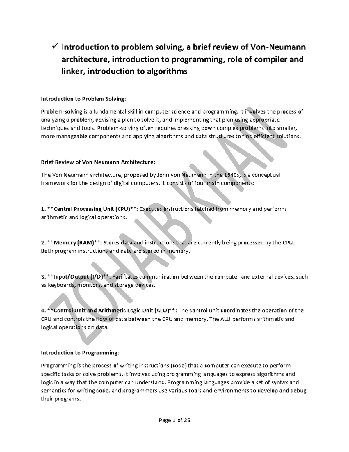 Introduction to problem solving - It involves the process of analyzing a problem, devising a ...