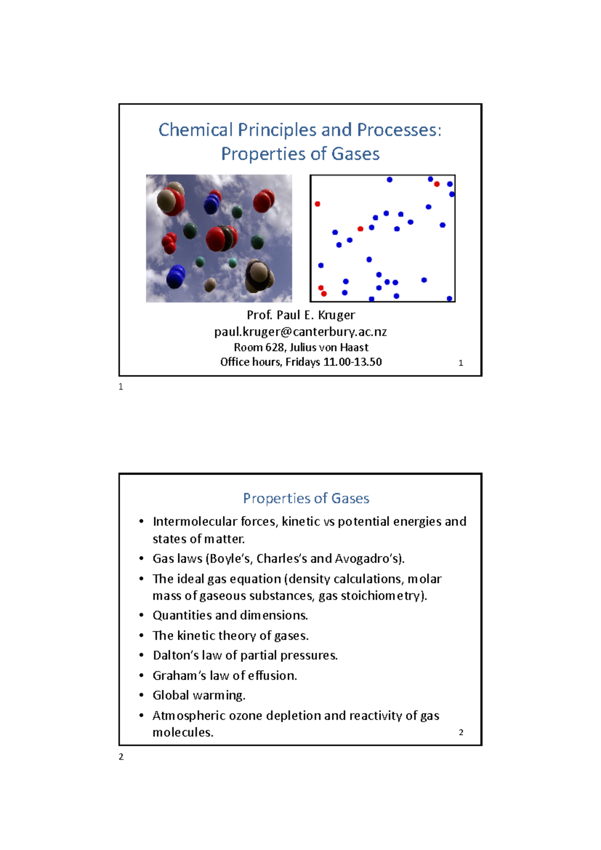Gas Laws Lecture Student Notes - Chemical Principles and Processes ...