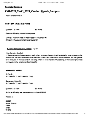 2022 cmpg 321 semester test - Tests & Quizzes Semester Test_ Return to ...