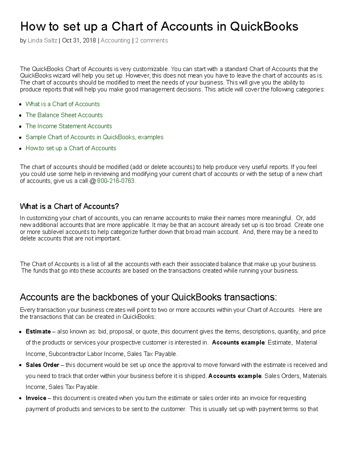 How To Set Up A Chart Of Accounts In Quick Books QBalance How To