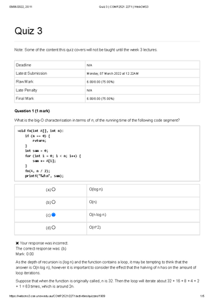 COMP2521 - UNSW Sydney - Data Structure & Algorithms - Studocu