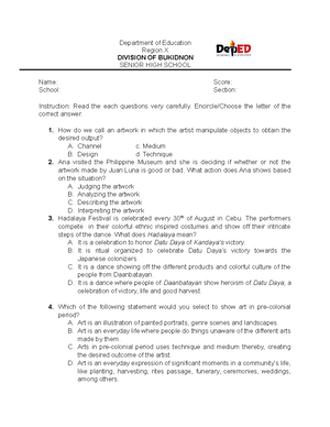 NAT Mathematics 12 - DIVISION ACHIEVEMENT TEST MATHEMATICS Directions ...