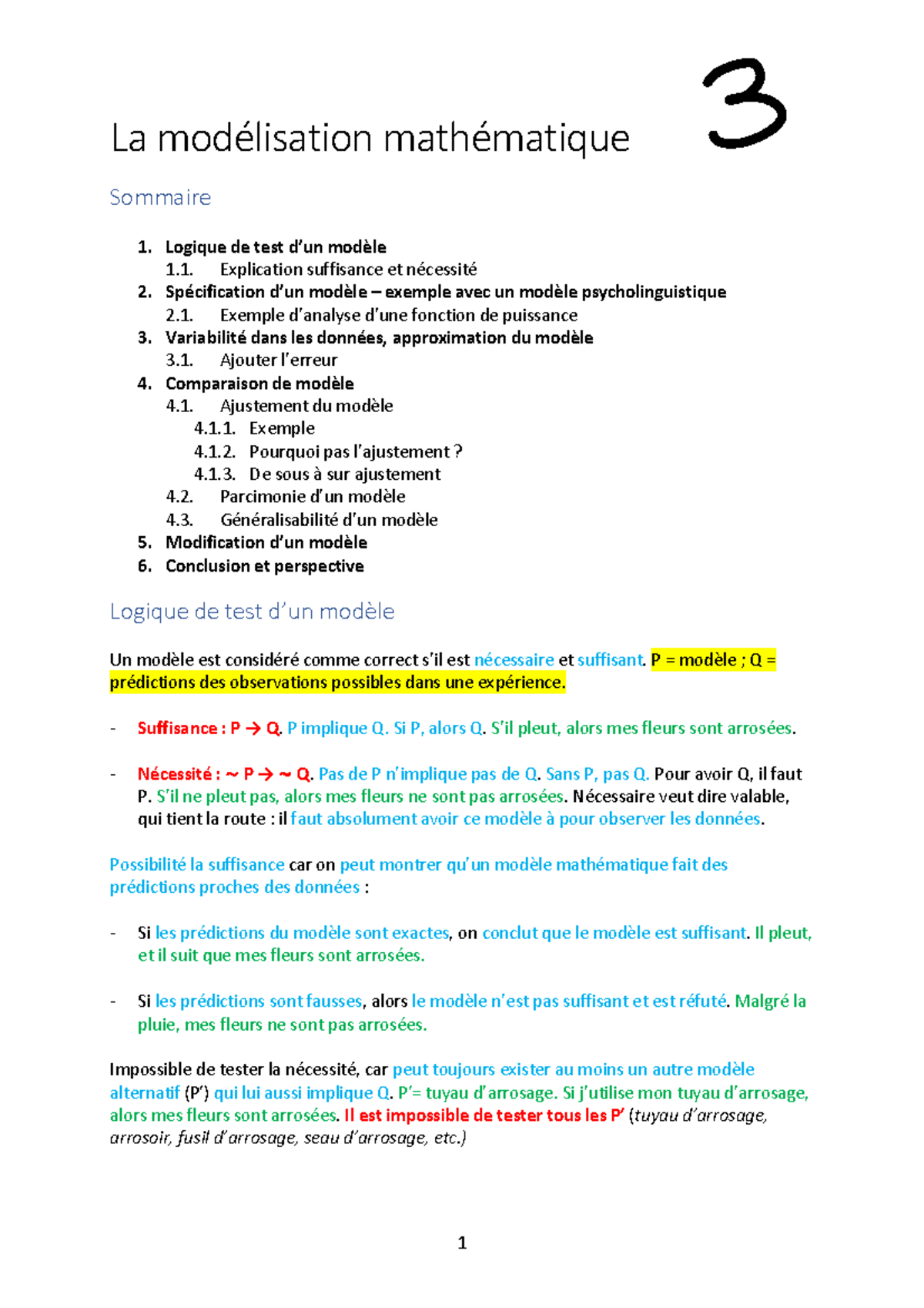 La modélisation mathématique - 2023 1 La modélisation mathématique ...